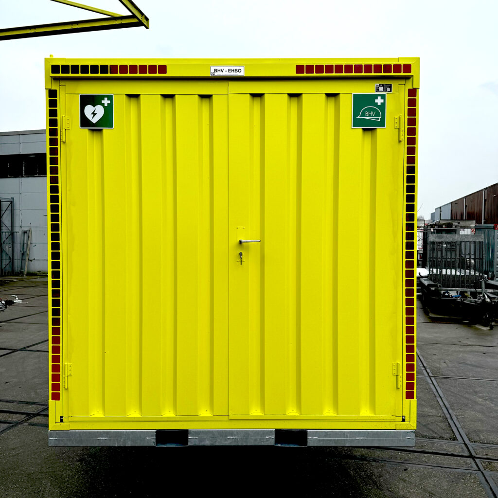 EHBO - BHV Container XL 1370x2200mm - bekijk de verschillende opties bij Van Vliet Bouwmaterieel