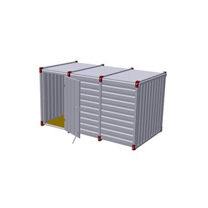 4m container 16m3 8m2 - Van Vliet Bouwmaterieel